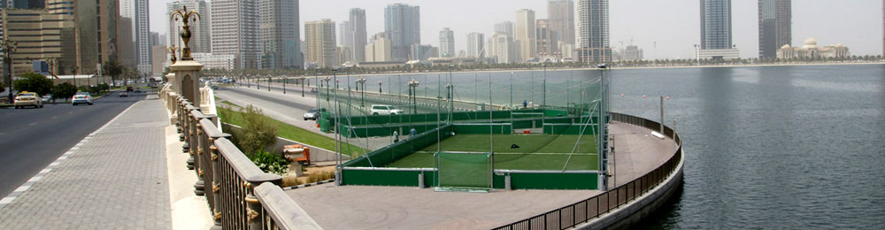 Rooftop Soccer - Upper 90 rooftop soccer pitches, Queens, New York