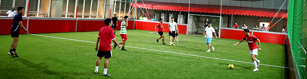 Rooftop Soccer - Upper 90 rooftop soccer pitches, Queens, New York
