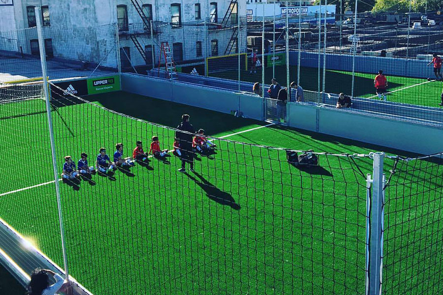 Rooftop Soccer - Upper 90 rooftop soccer pitches, Queens, New York